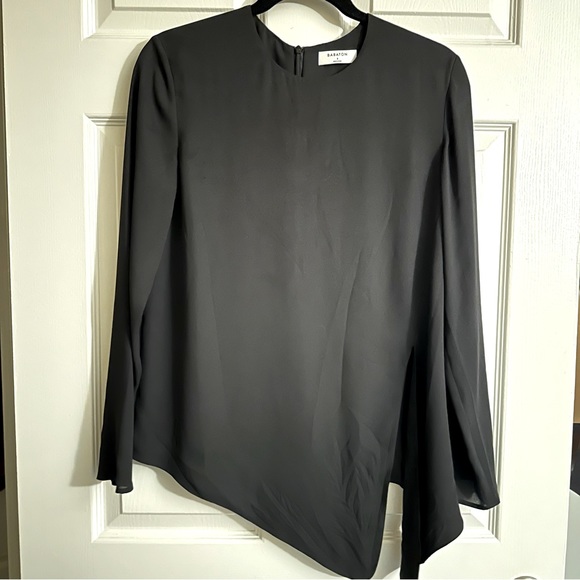 Babaton | Tops | Babaton Aritzia Black Blouse In Size Small Long ...